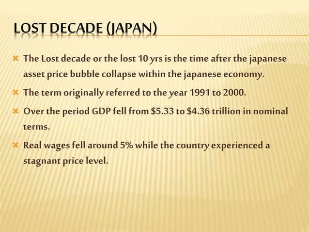 1990 Japanese recession | PPT