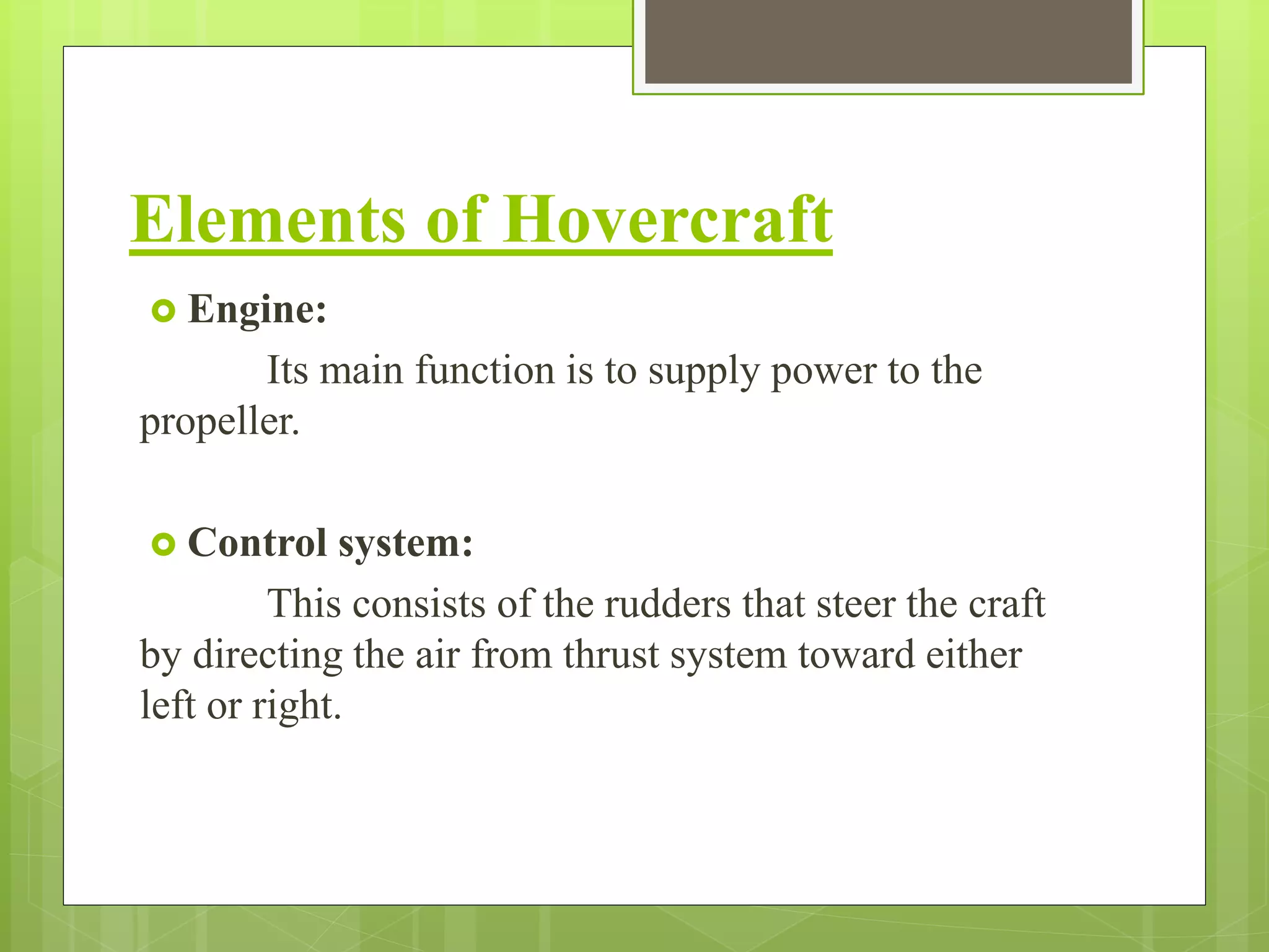 Hover Craft | PPTX