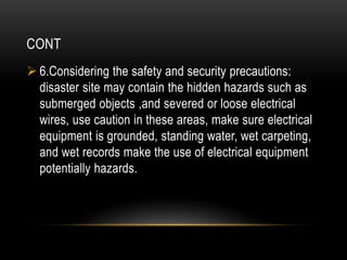 DISASTER RECOVERY IN RECORD MANAGEMENT PROGRAM | PPTX | Indoor ...