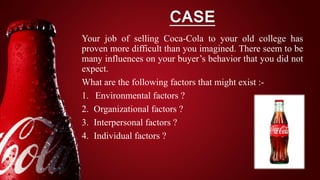 CocaCola B2B Assignment | PPTX