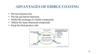 EDIBLE COATINGS AS EDIBLE PACKAGING.pptx
