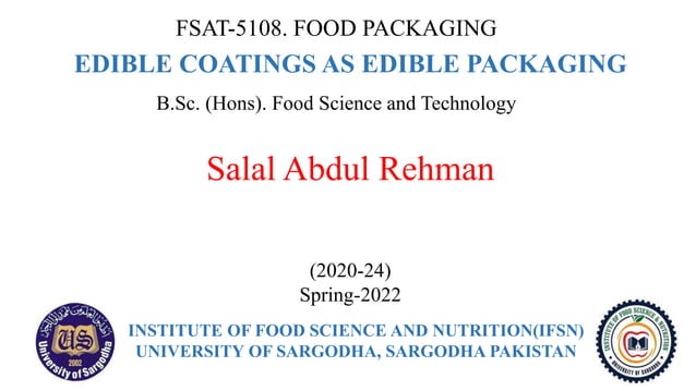 EDIBLE COATINGS AS EDIBLE PACKAGING.pptx