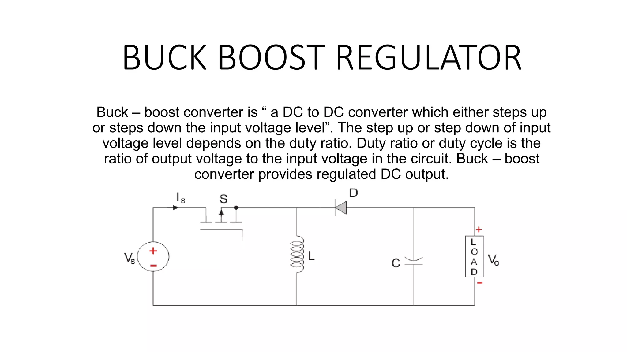 Solar Power Based Buck boost Regulator | PPTX