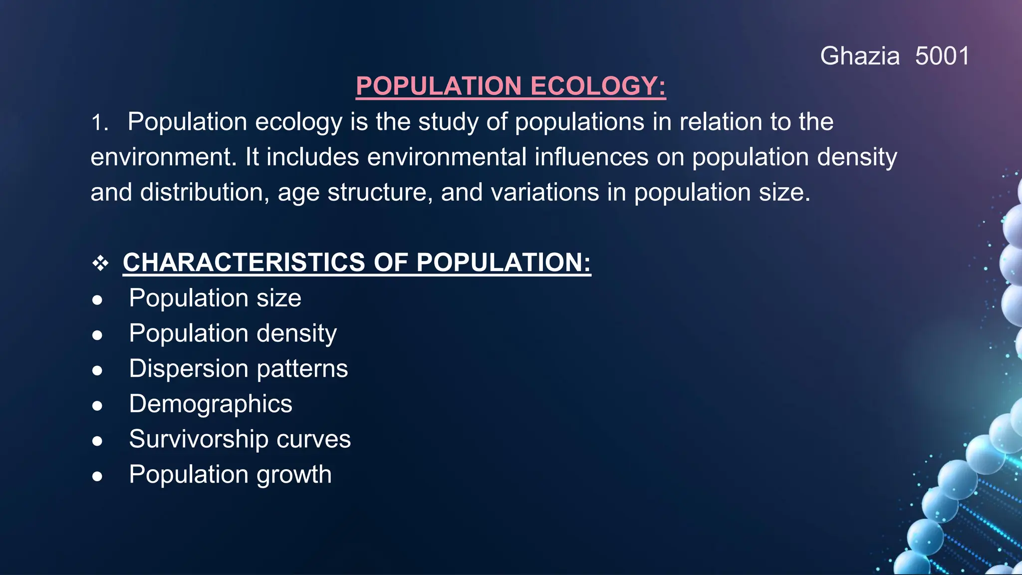Population Ecology Fundamentals and types | PDF