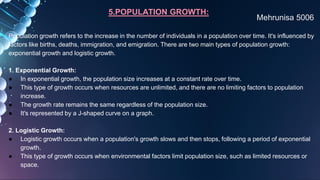 Population Ecology Fundamentals and types | PPT