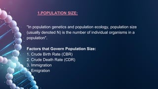 Population Ecology Fundamentals and types | PPT