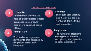 Population Ecology Fundamentals and types | PPT