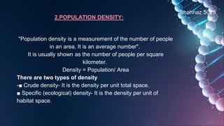 Population Ecology Fundamentals and types | PPT