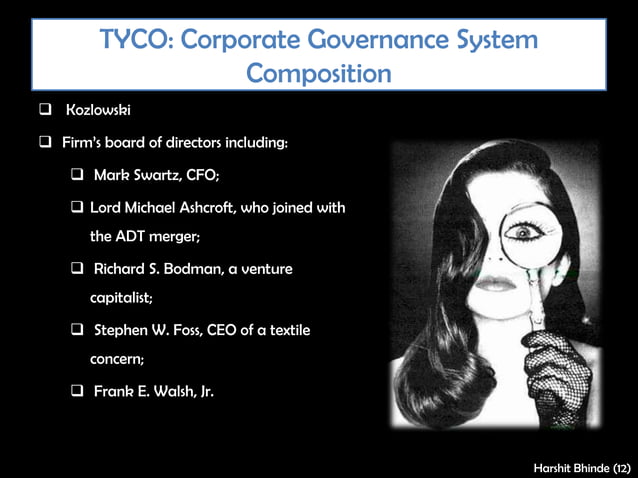 Tyco - A corporate governance failure | PPTX | Business Accounting ...