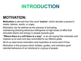 Group no 03 topic motivation.pptxvjjfyjj | PPT