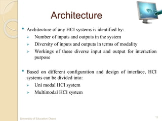 Human Computer Interface of an Information System | PPT