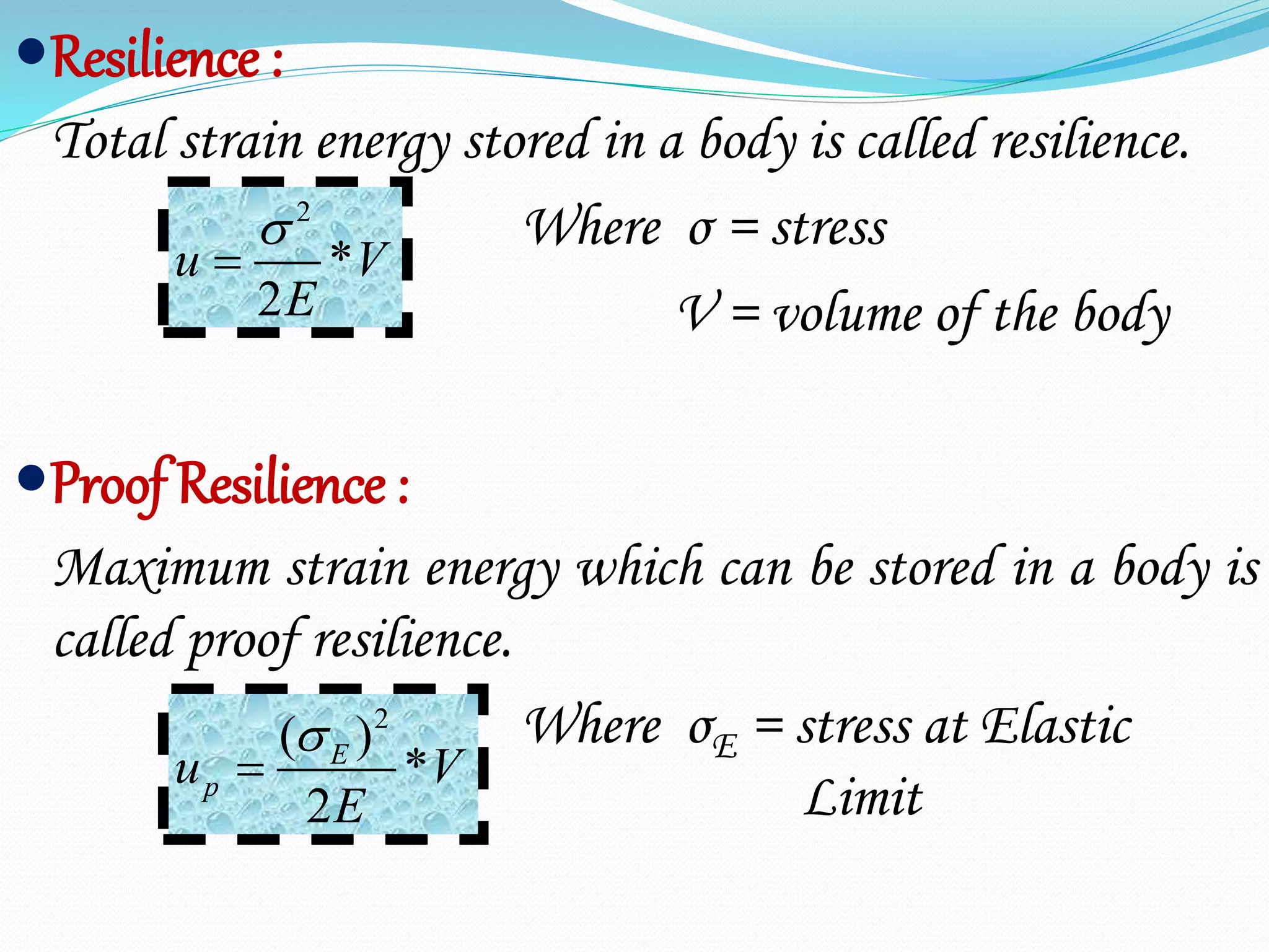 Study of Strain Energy due to Shear, Bending and Torsion | PPTX