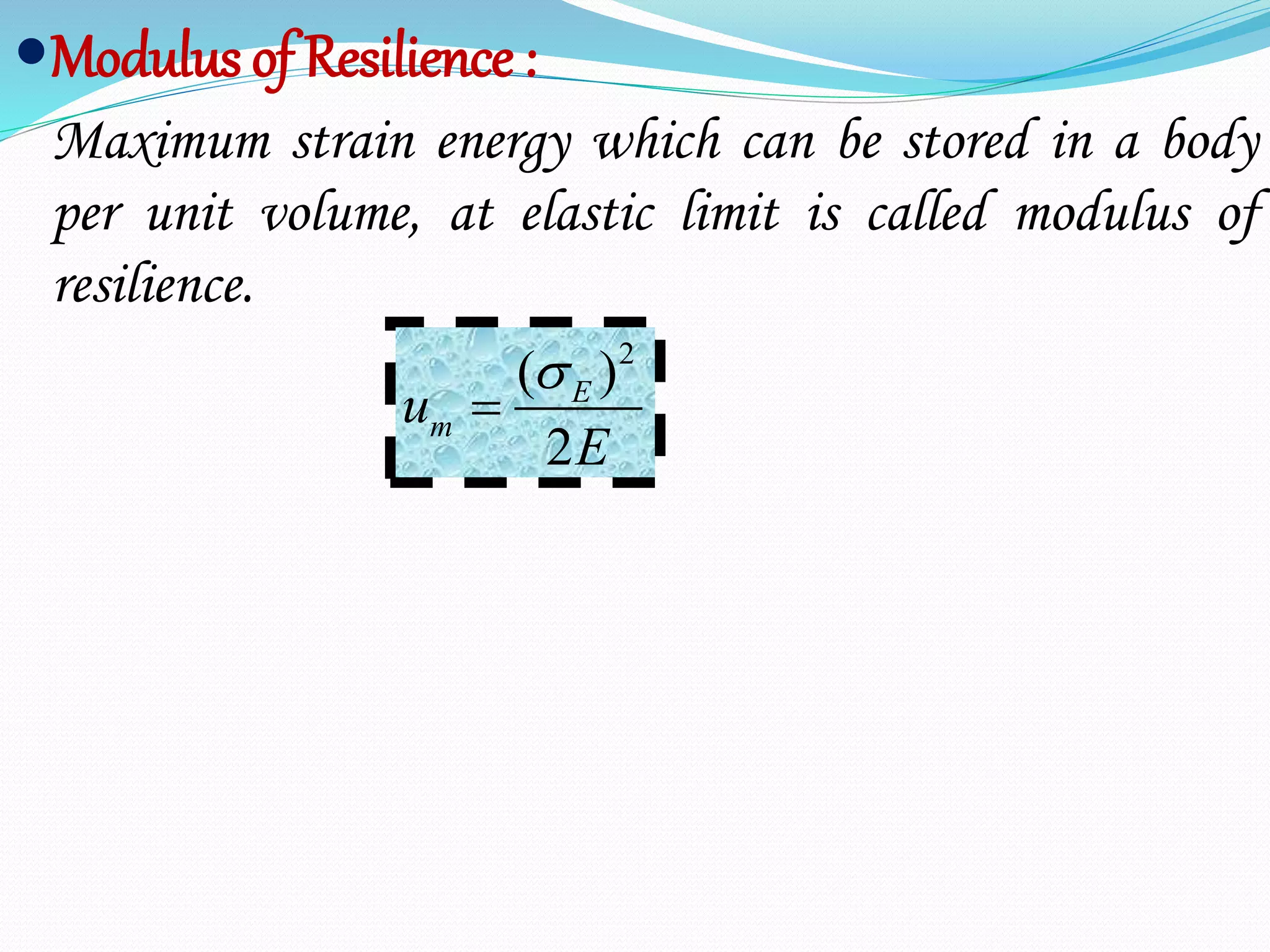 Study of Strain Energy due to Shear, Bending and Torsion | PPTX