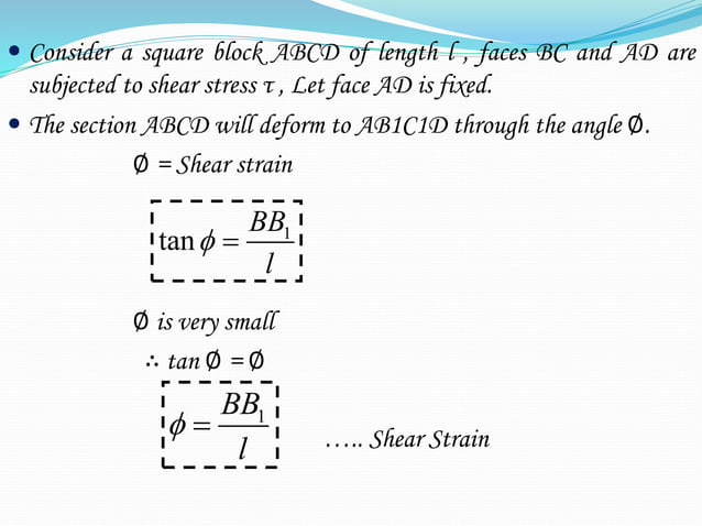 Study of Strain Energy due to Shear, Bending and Torsion | PPTX ...
