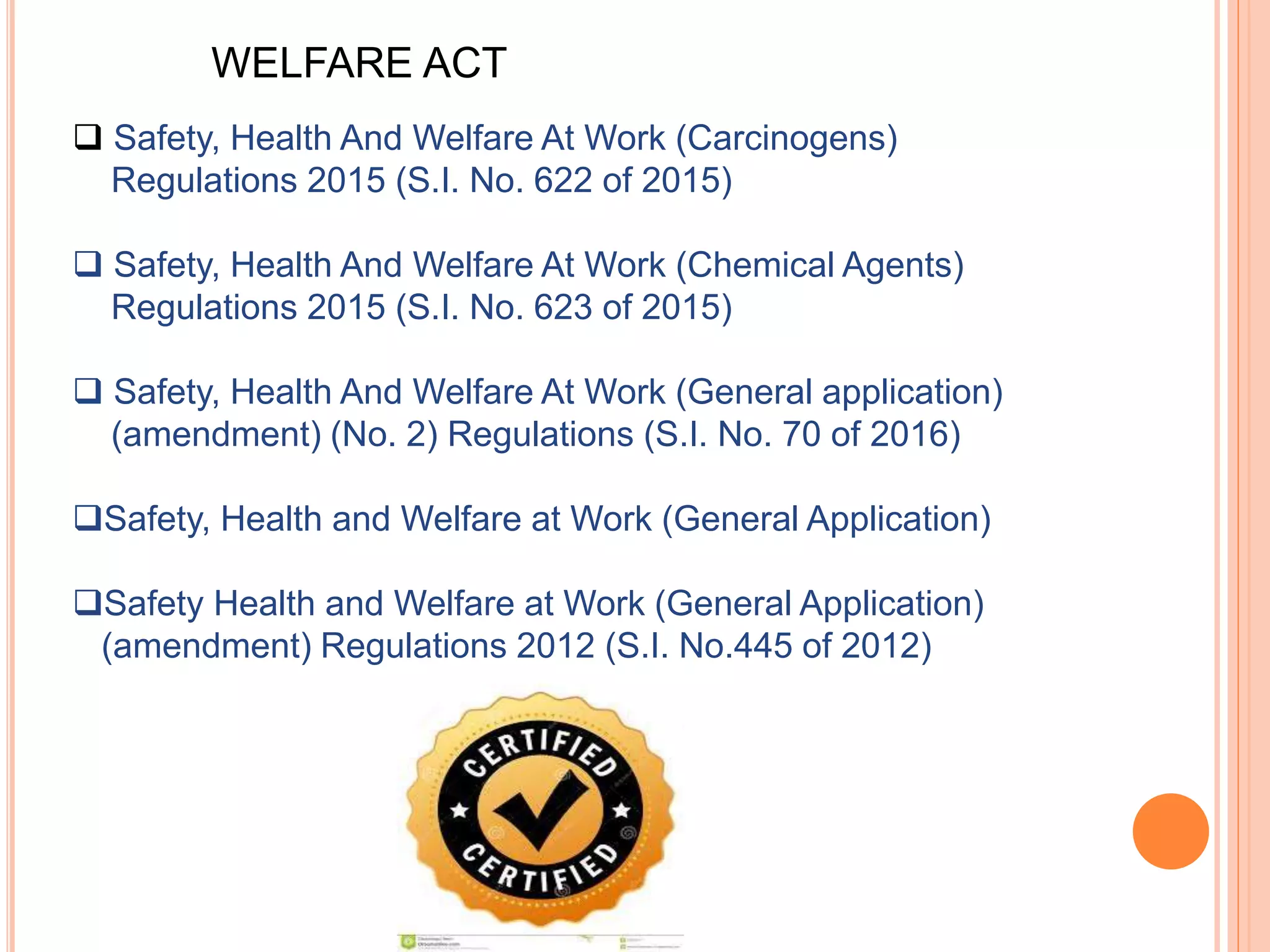 safety ,health and welfare | PPTX