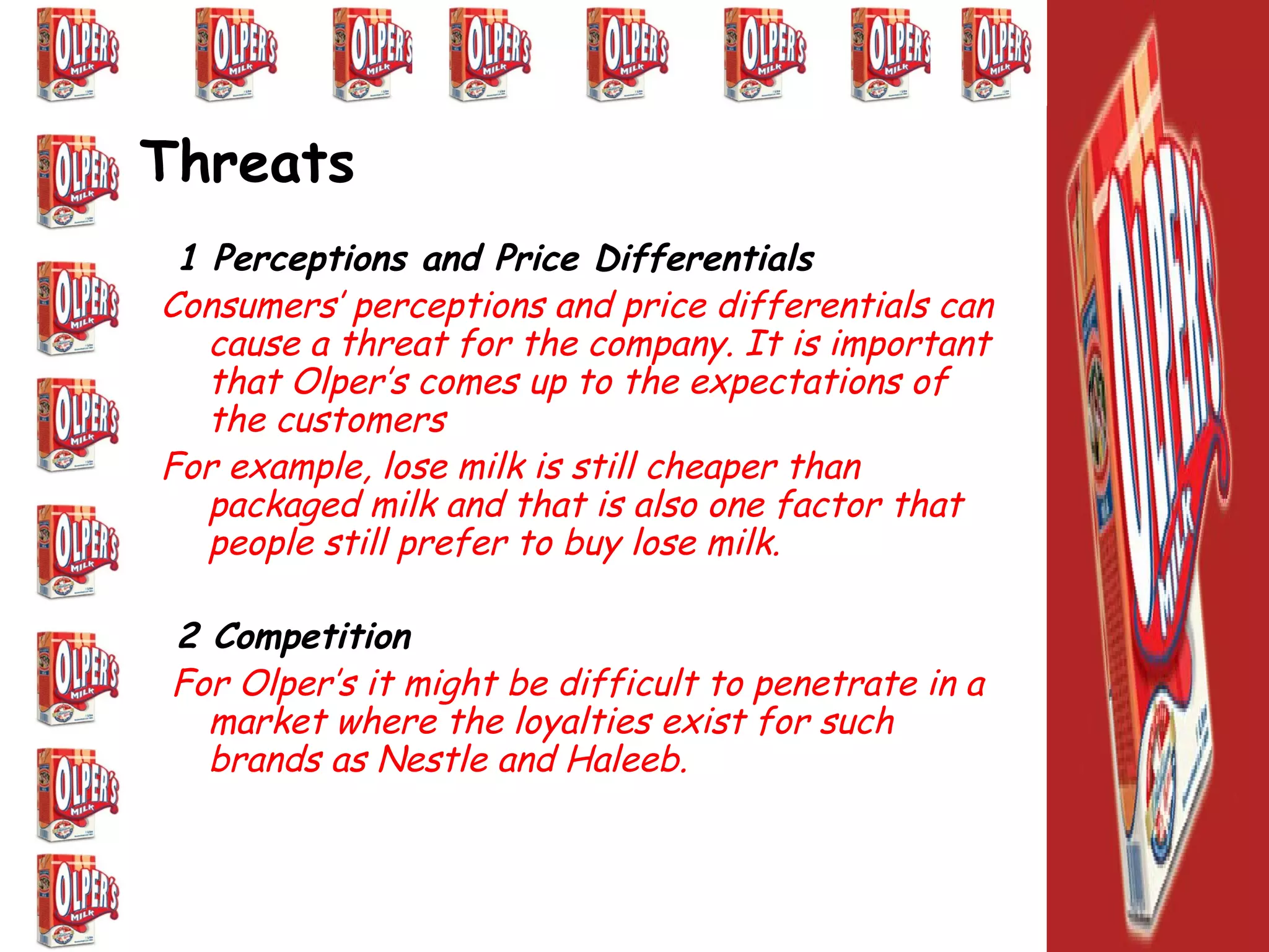 Group no 9, presentation on olper’s milk by engro food chemical lmtd ...