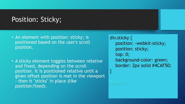 CSS Positioning and Features of CSS3 | PPTX