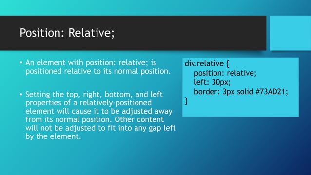 CSS Positioning and Features of CSS3 | PPTX