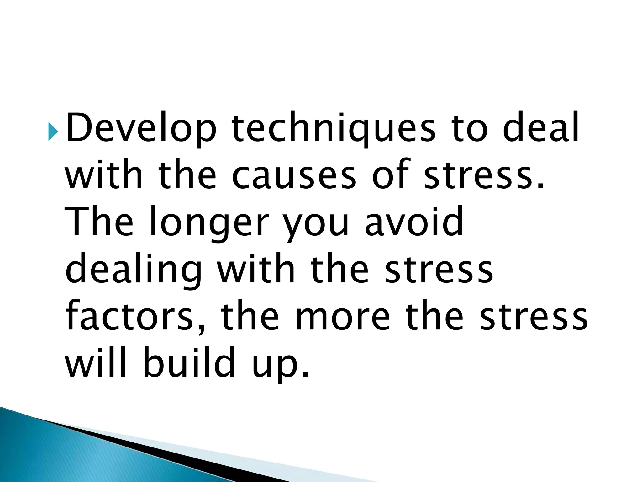 keep stress under control | PPTX