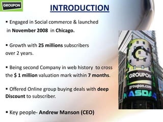 Groupon business model and case | PPT