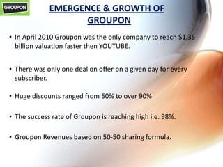 Groupon business model and case | PPT