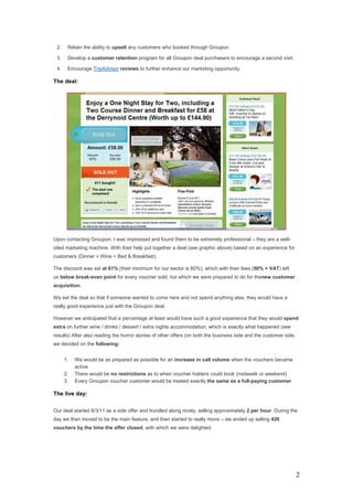 Groupon case study derrynoid centre | PDF