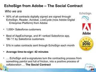 Groupon E-Signing in the Cloud with EchoSign from Adobe | PPT