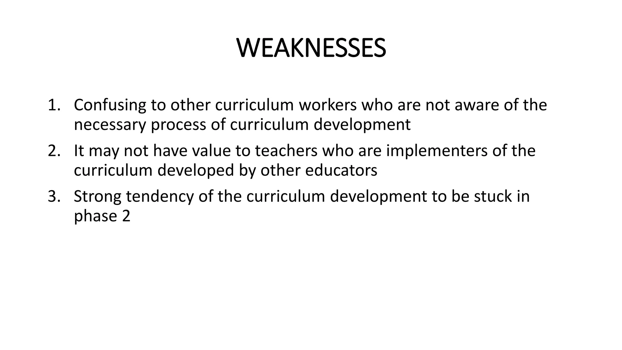 Walker's Model of Curriculum Development | PPTX