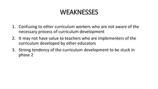 Walker's Model of Curriculum Development | PPTX