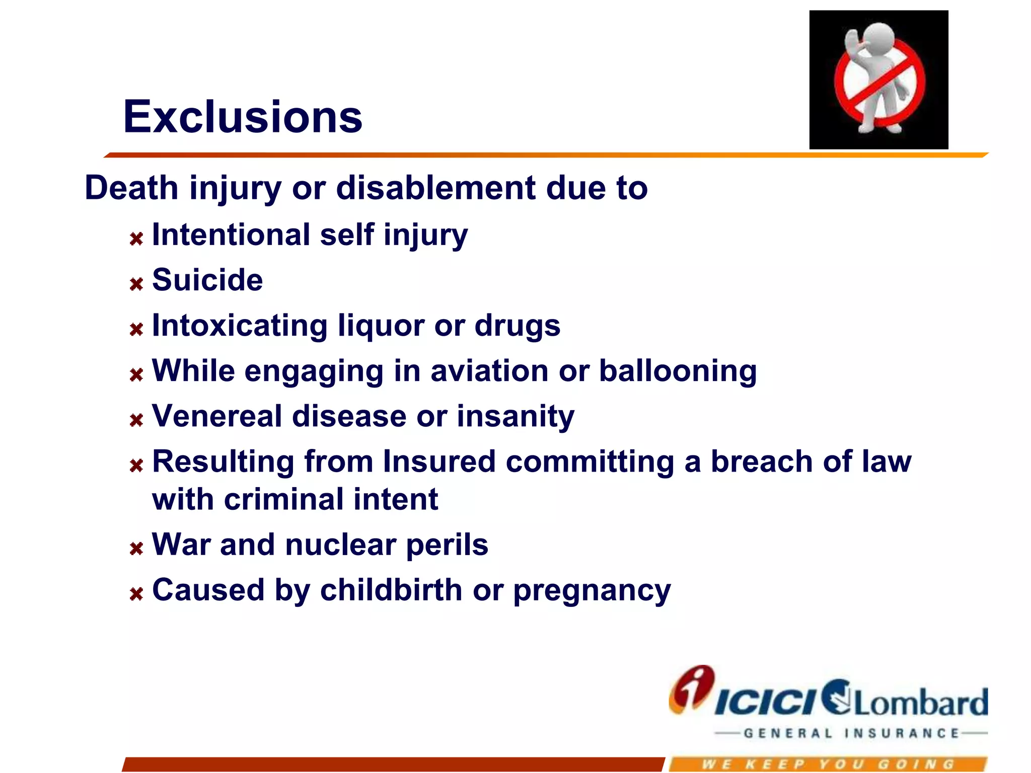 Group personal accident policy from ICICI Lombard | PPSX