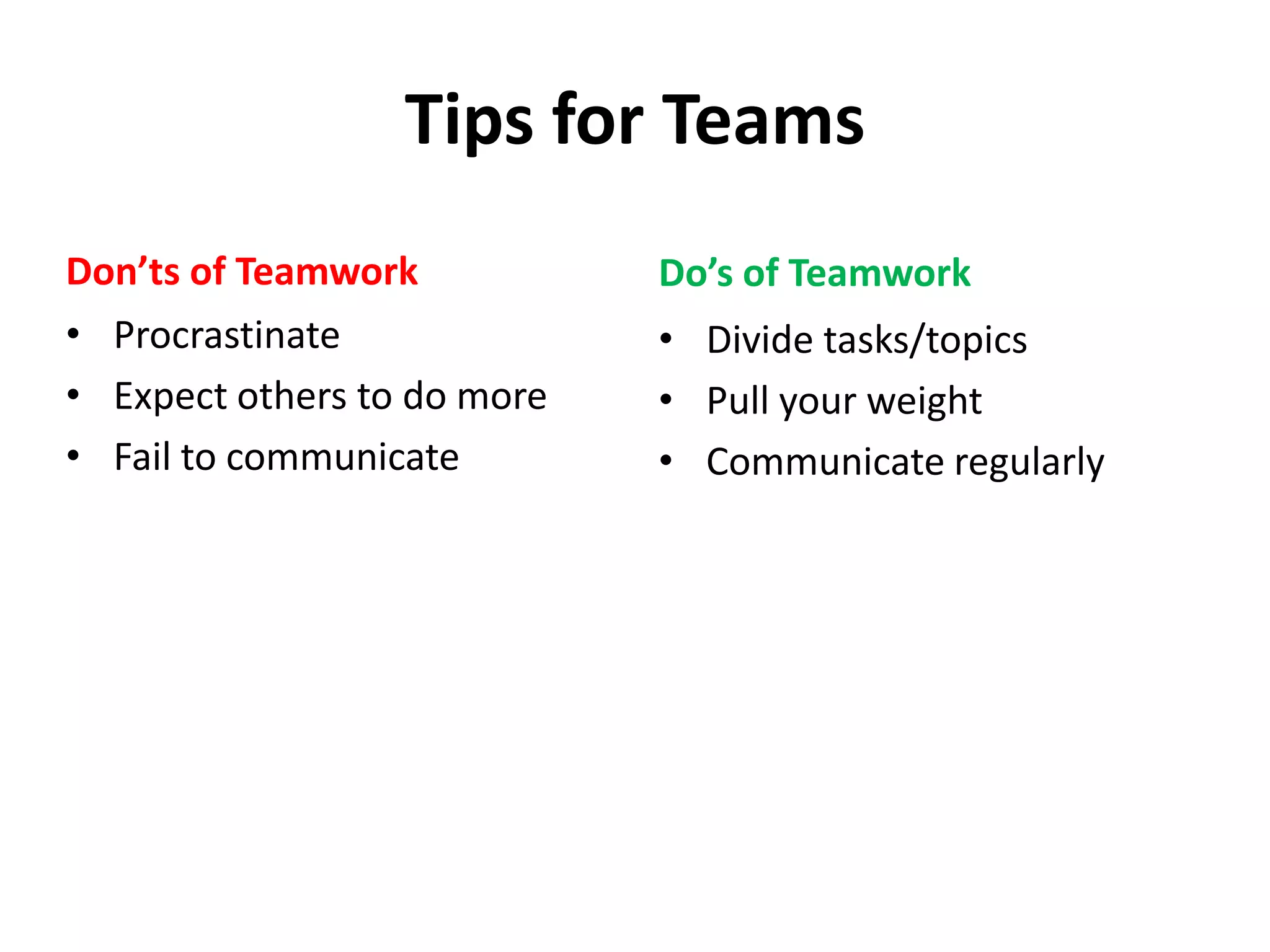 Group Presentation Guidelines | PPTX