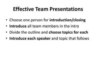 Group Presentation Guidelines | PPTX | Resume Writing and Advice | Job ...