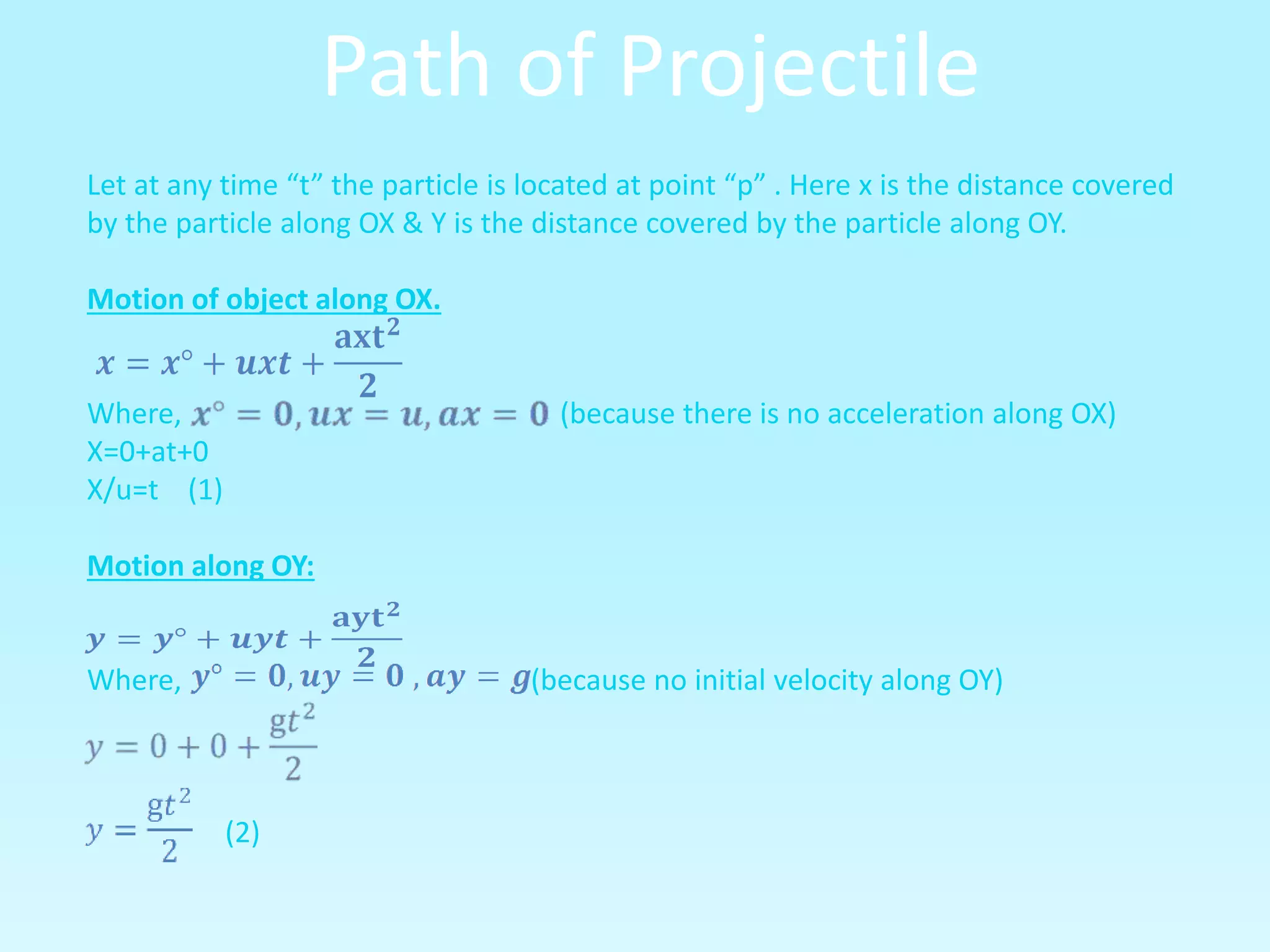 physics project projectile motion | PPTX