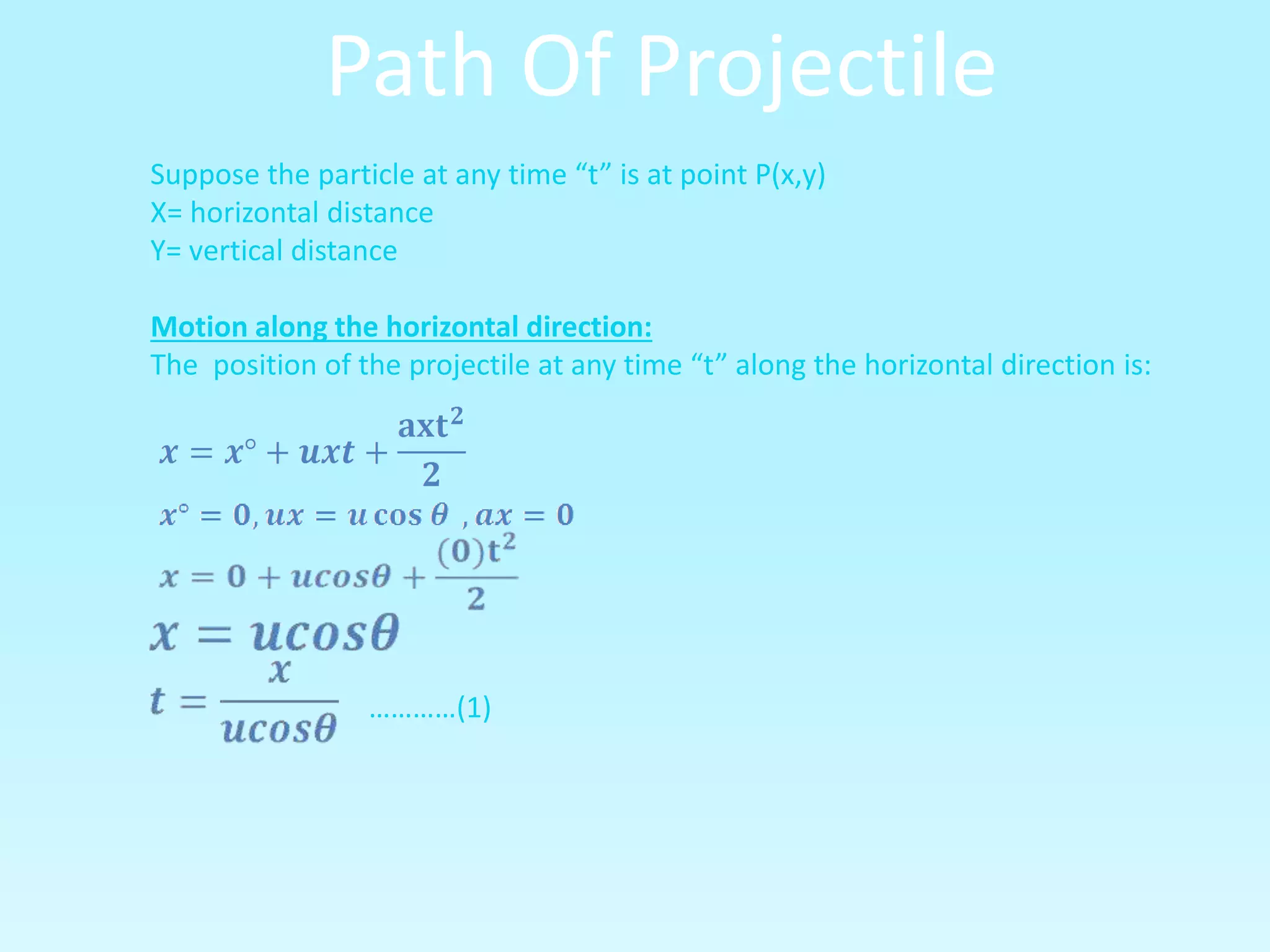physics project projectile motion | PPTX