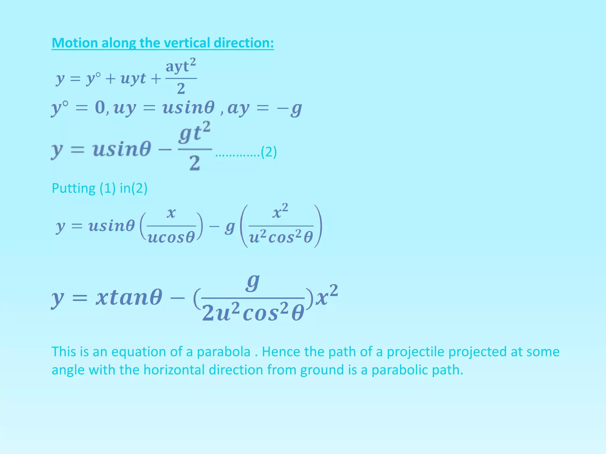 physics project projectile motion | PPTX