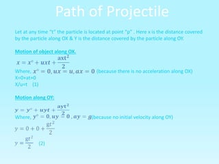 physics project projectile motion | PPTX