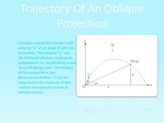 physics project projectile motion | PPTX