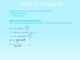 physics project projectile motion | PPTX