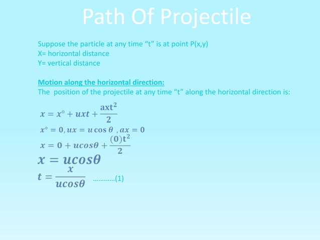 physics project projectile motion | PPTX