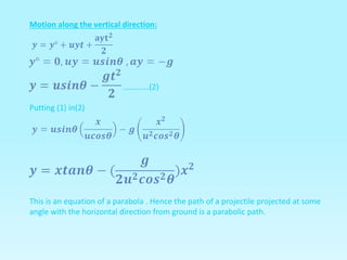 physics project projectile motion | PPTX