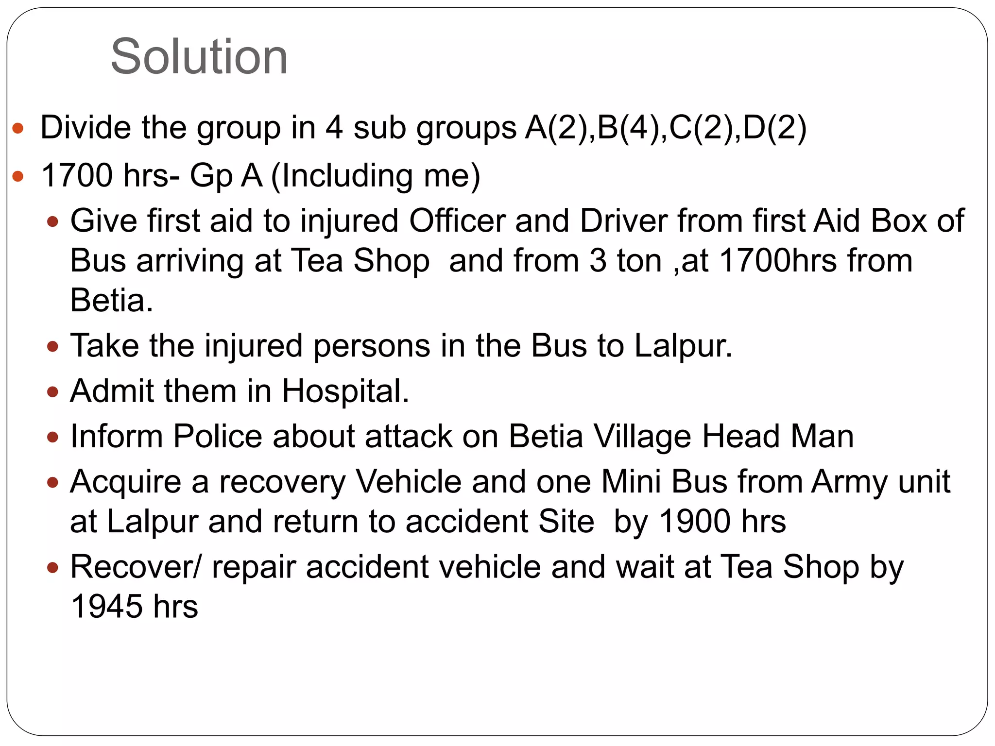 Group planning exercise 3 | PPTX