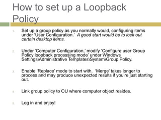 Useful Group Policy Concepts | PPTX | Operating Systems | Computer ...