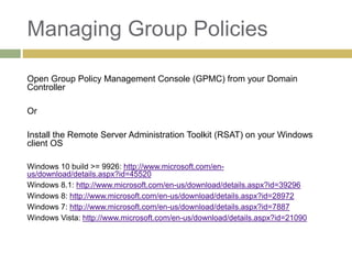 Useful Group Policy Concepts | PPTX