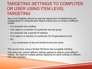 Group policy preferences | PPTX