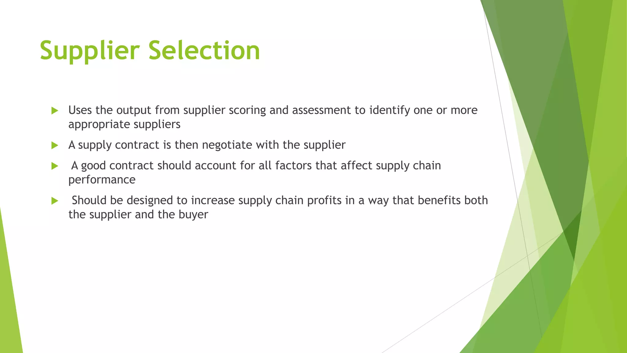 SOURCING DECISIONS IN A SUPPLY CHAIN | PPTX