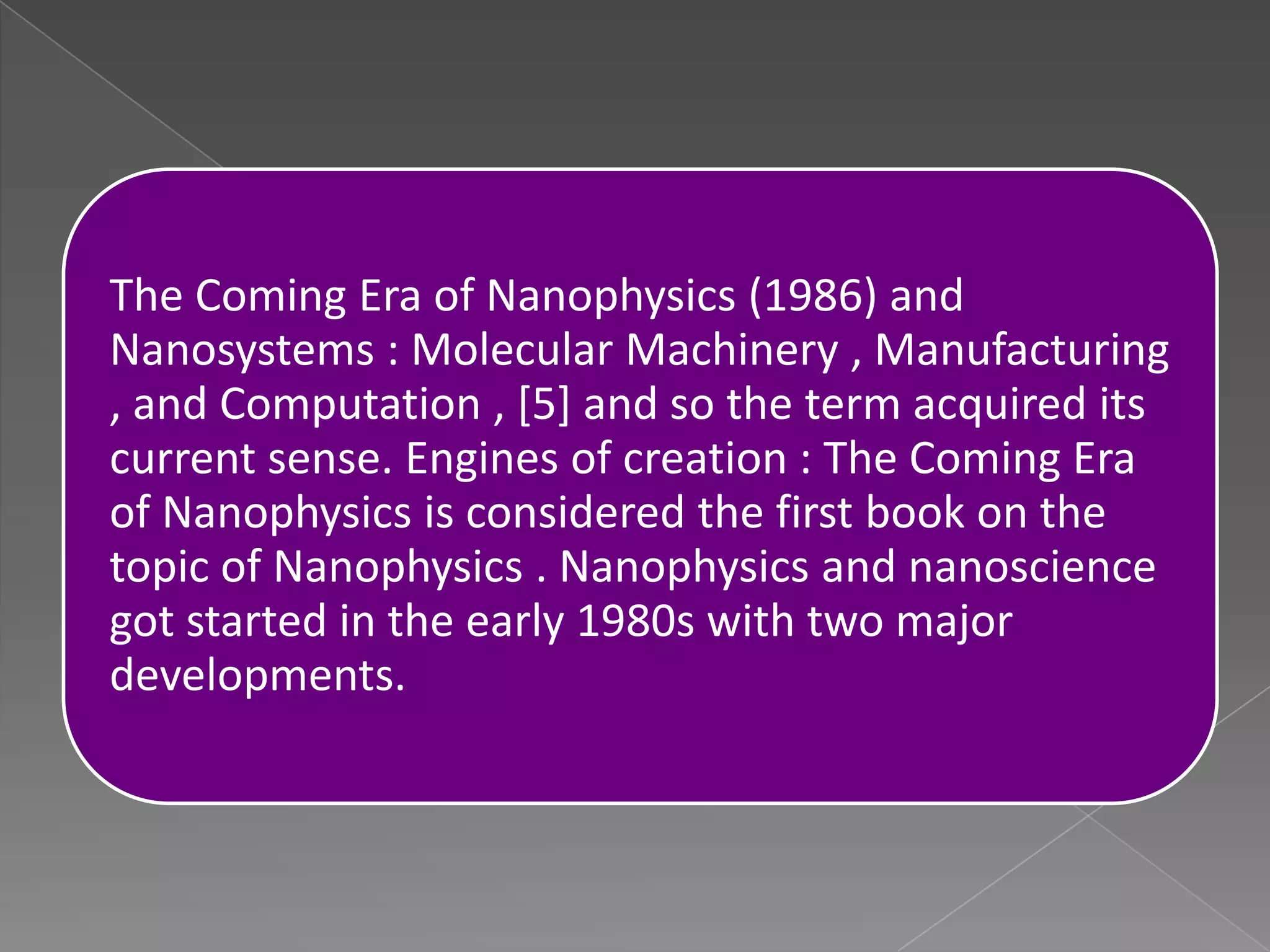 ppt of Phy.(Nanophysics) | PPTX | Chemistry | Science
