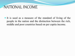 national income ,GNP, GDP, NOMINAL AND REAL INTEREST RATES& PPP'S | PPTX