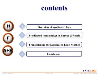 The Syndicated Loan Market | PPT