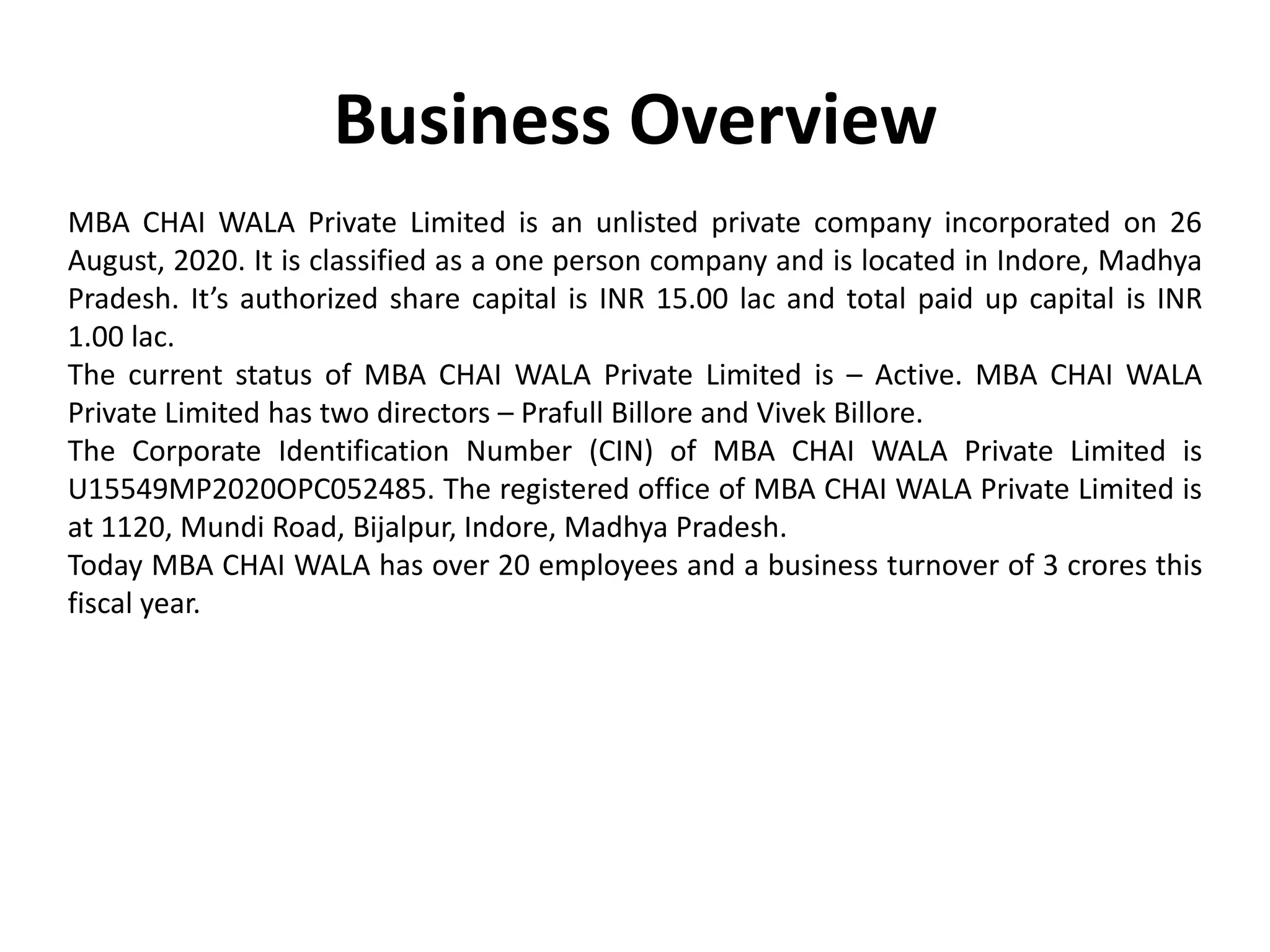 Group PPT on MBA Chai Wala by.pptx created by lalit | PPTX