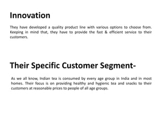 Group PPT on MBA Chai Wala by.pptx created by lalit | PPTX | Marketing and Advertising | Business